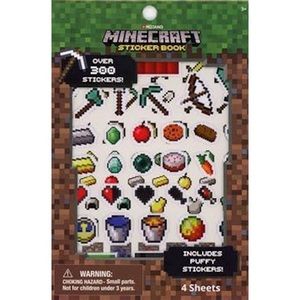 Accessories | Minecraft Sticker Book W Puffy Stickers 4 Sheets | Poshmark